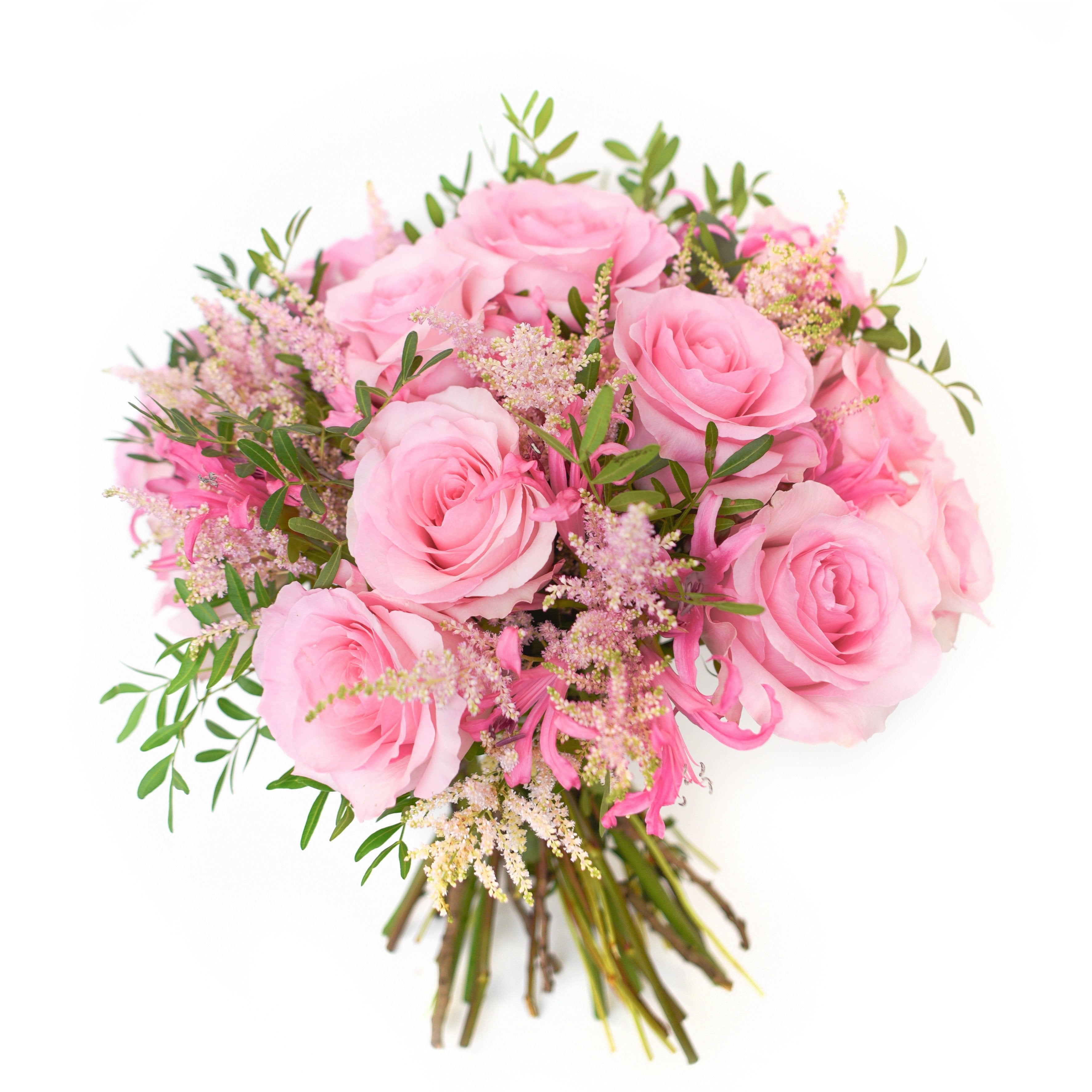 Light Pink Roses Bouquet ｜網上花店 ｜Hong Kong Flower Delivery ｜TFK Flower